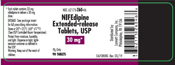 NDC 62175-0262-32 Nifedipine 90 mg/1 Details | HelloPharmacist
