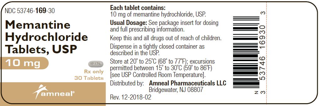 NDC 53746-0169 Memantine hydrochloride 10 mg/1 Details | HelloPharmacist