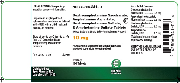 NDC 42806-0343 Dextroamphetamine Saccharate, Amphetamine Aspartate ...