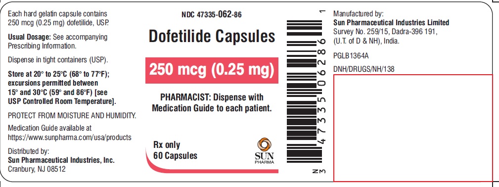 NDC 47335-0063-86 DOFETILIDE 0.5 mg/1 Details | HelloPharmacist