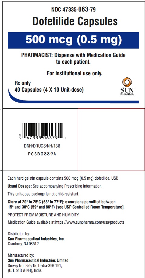 NDC 47335-0063-86 DOFETILIDE 0.5 mg/1 Details | HelloPharmacist