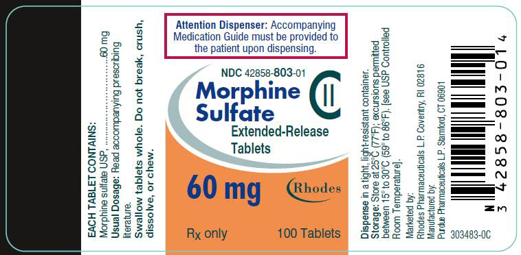 NDC 42858-0802-01 Morphine Sulfate 30 mg/1 Details | HelloPharmacist