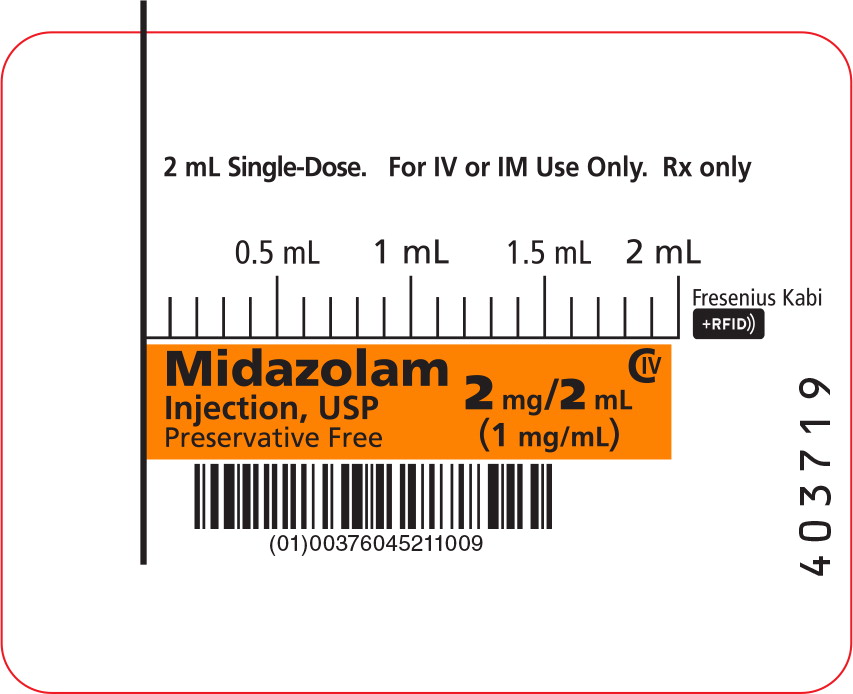 NDC 76045-0001-20 Midazolam 2 mg/2mL Details | HelloPharmacist