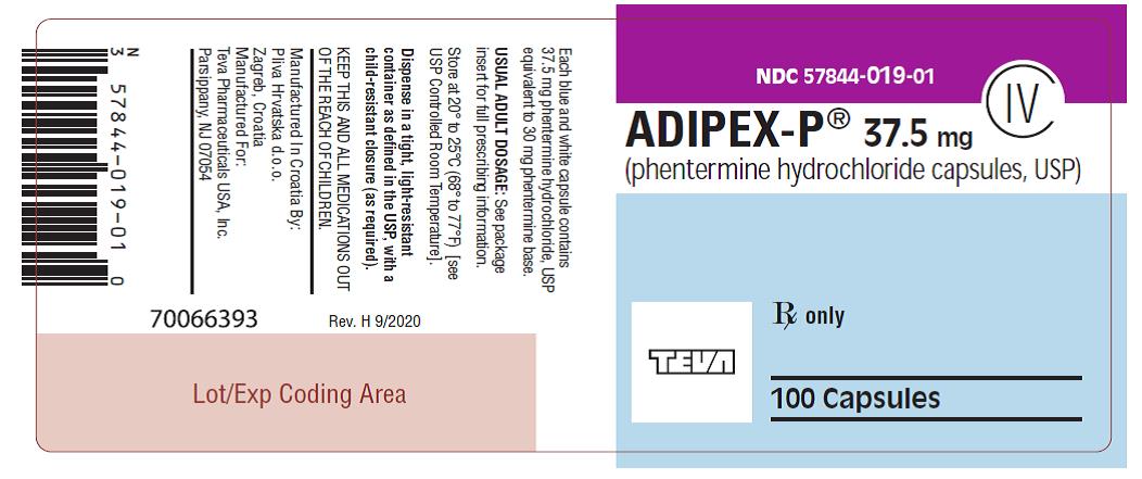 NDC 57844-0140-01 Adipex-P 37.5 mg/1 Details | HelloPharmacist