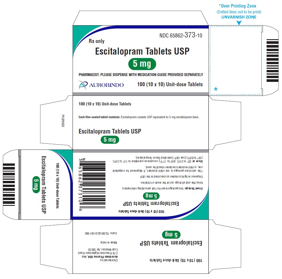 NDC 65862-0373-01 Escitalopram 5 mg/1 Details | HelloPharmacist