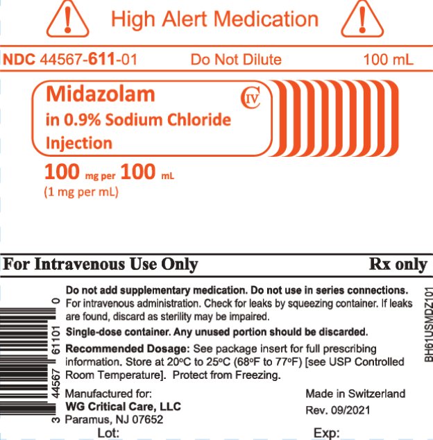 NDC 44567-0610-10 MIDAZOLAM HYDROCHLORIDE 1 mg/mL Details | HelloPharmacist