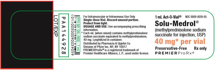 NDC 00009-0039-28 SOLU-MEDROL 40 mg/mL Details | HelloPharmacist