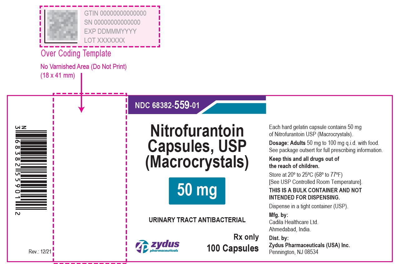NDC 68382-0559-01 nitrofurantoin macrocrystals 50 mg/1 Details ...