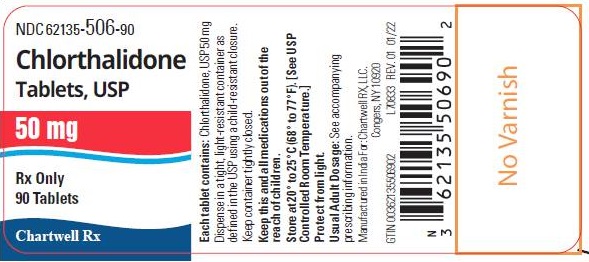 NDC 62135-0506-90 Chlorthalidone 50 mg/1 Details | HelloPharmacist