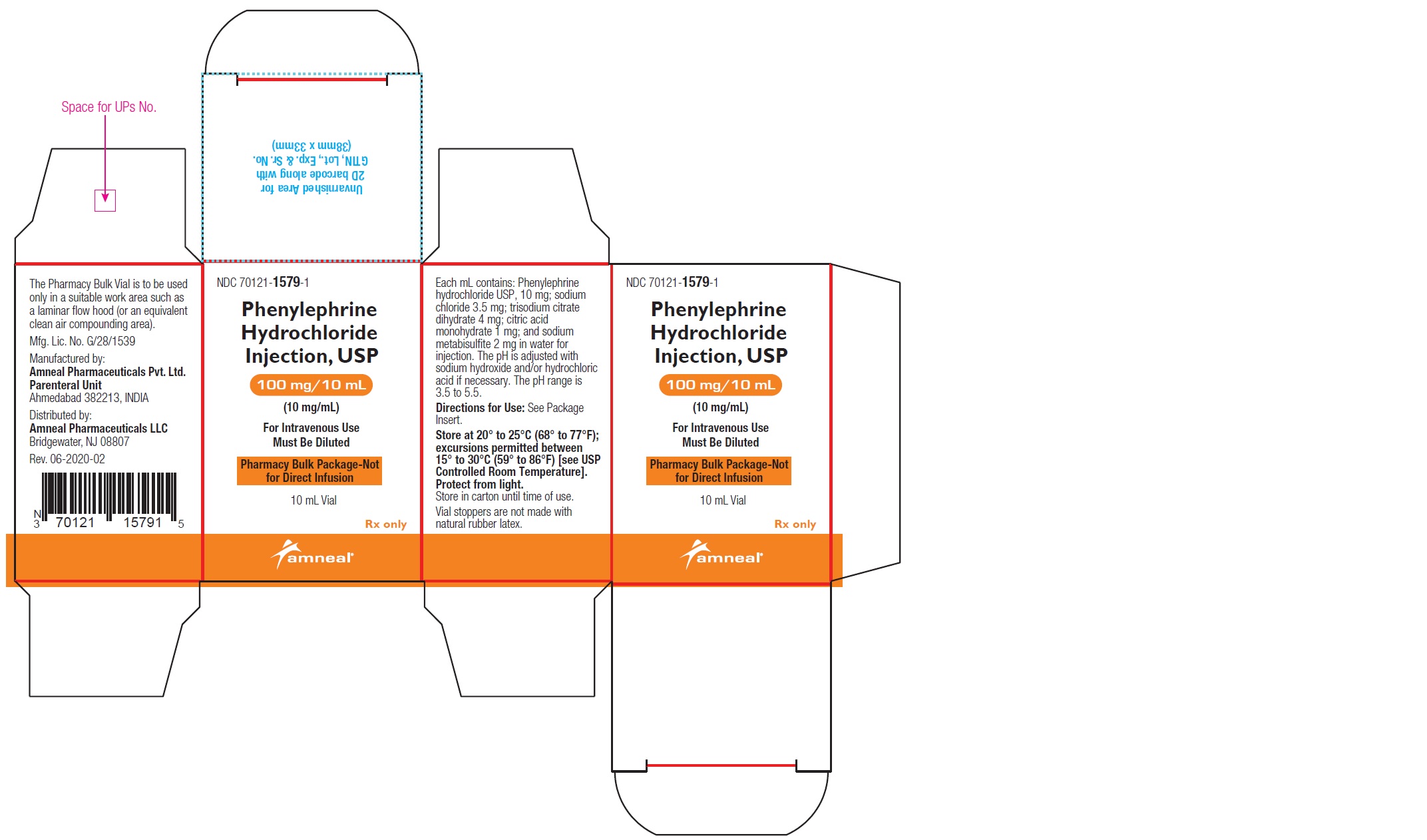 NDC 70121-1578-07 Phenylephrine hydrochloride 10 mg/mL Details | HelloPharmacist
