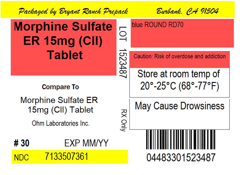NDC 71335-0736-01 Morphine sulfate 15 mg/1 Details | HelloPharmacist