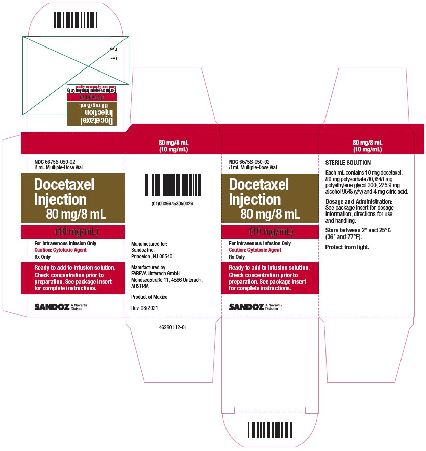 NDC 66758-0050-01 Docetaxel 10 mg/mL Details | HelloPharmacist