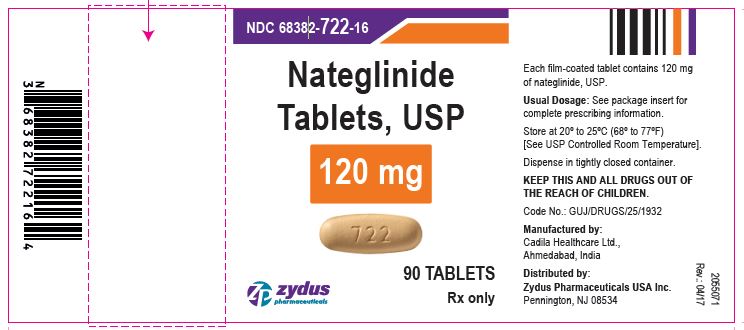 NDC 68382-0721-01 Nateglinide 60 mg/1 Details | HelloPharmacist