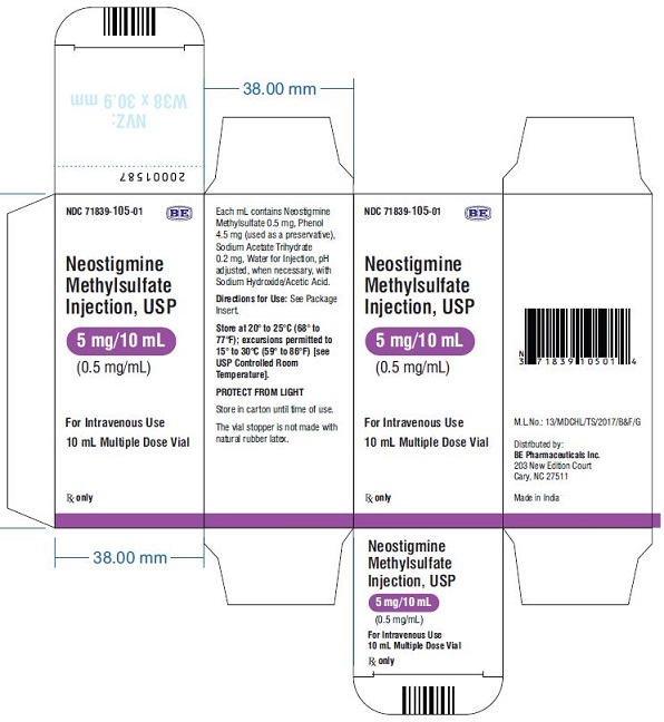 NDC 71839-0105-24 Neostigmine methylsulfate 0.5 mg/mL Details ...