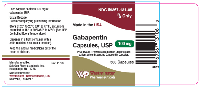 NDC 69367-0132-06 Gabapentin 300 mg/1 Details | HelloPharmacist