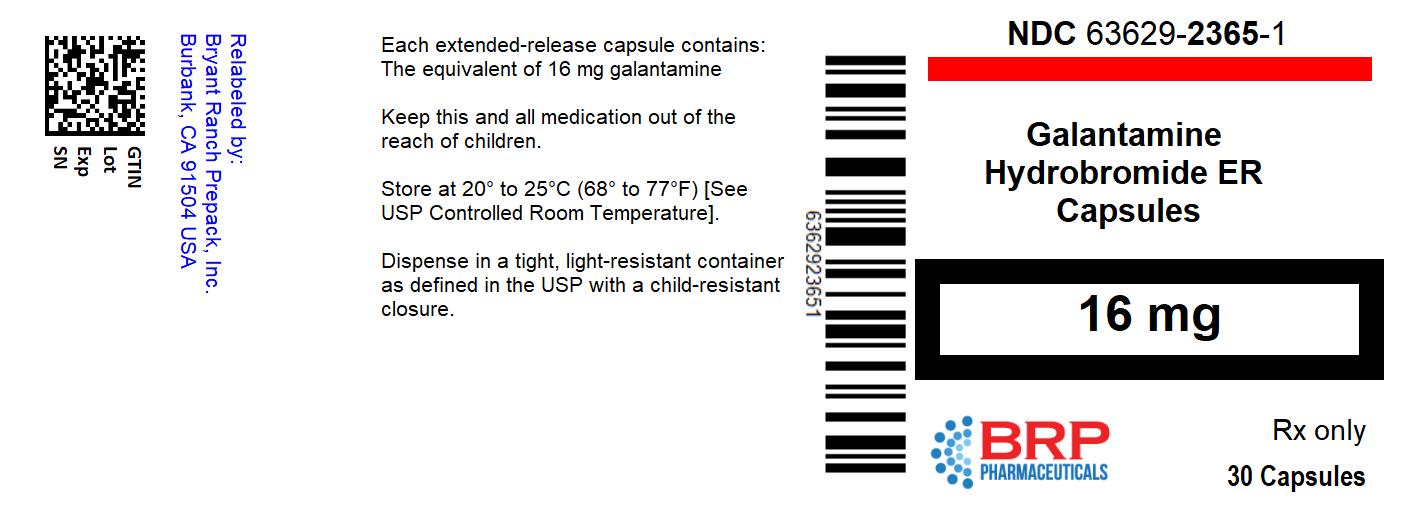 NDC 63629-2365-01 Galantamine Hydrobromide 16 mg/1 Details ...