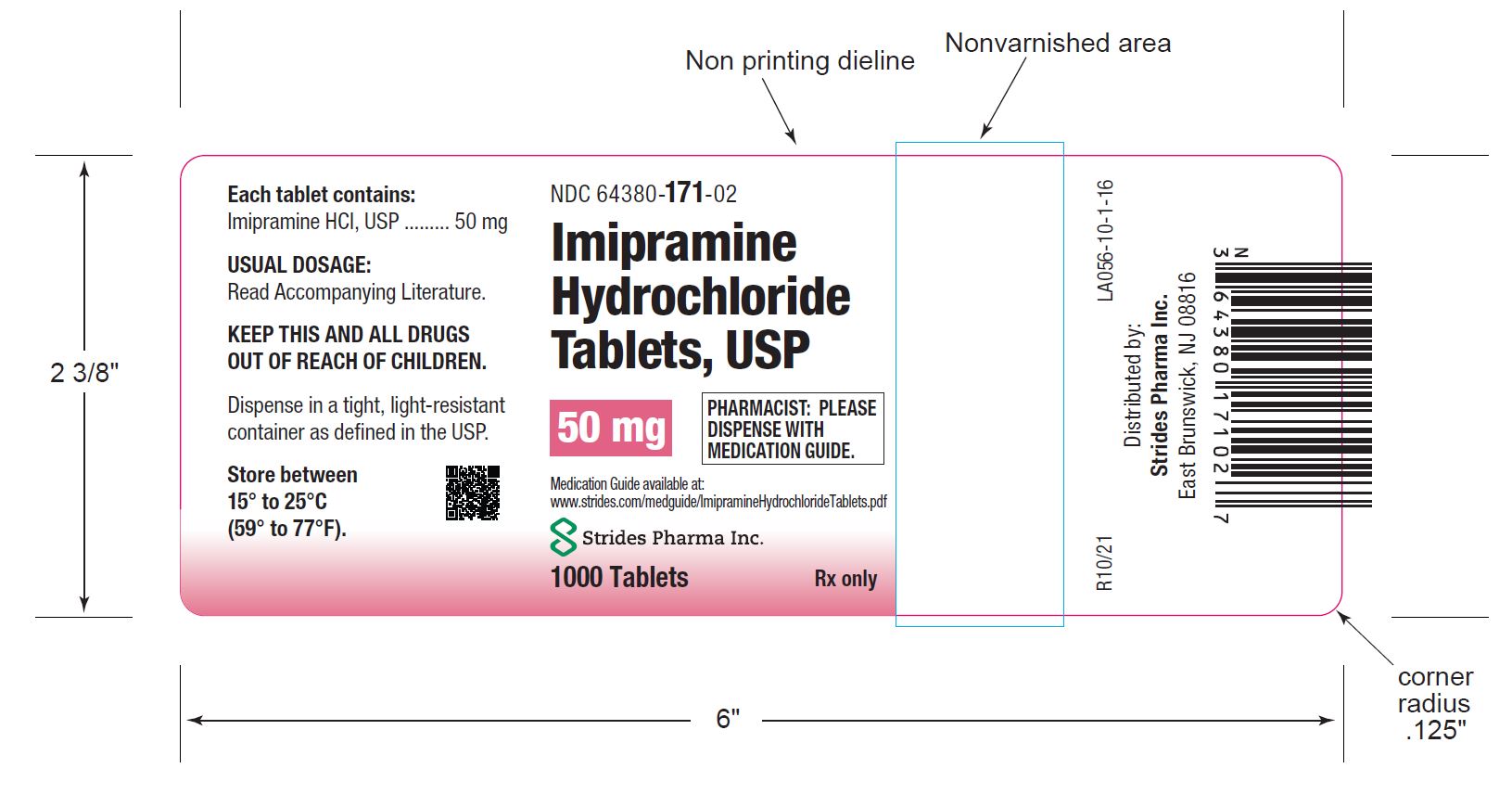 NDC 64380-0170-01 Imipramine Hydrochloride 25 mg/1 Details | HelloPharmacist