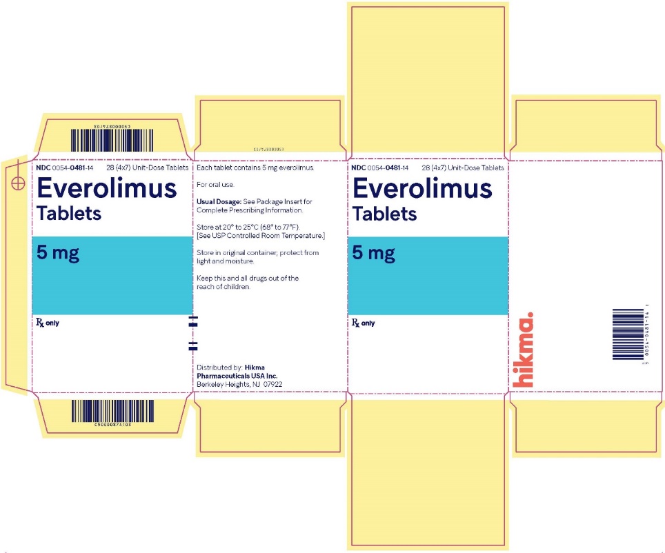 NDC 00054-0480-13 Everolimus 2.5 mg/1 Details | HelloPharmacist