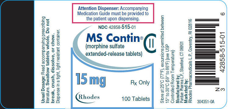 NDC 42858-0760-01 MS Contin 60 mg/1 Details | HelloPharmacist