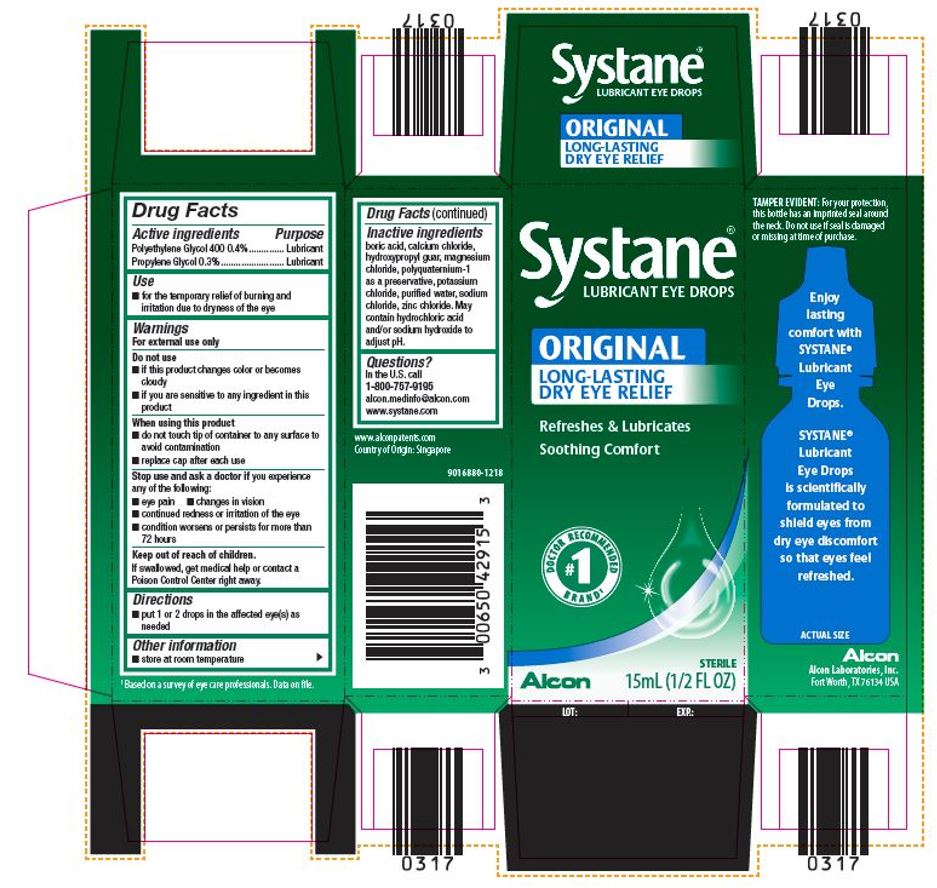 NDC 00065-0429-30 Systane Lubricant 4; 3 mg/mL; mg/mL Details ...