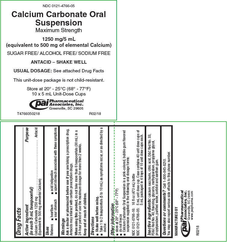 NDC 00121-0766 Calcium Carbonate 1250 mg/5mL Details | HelloPharmacist