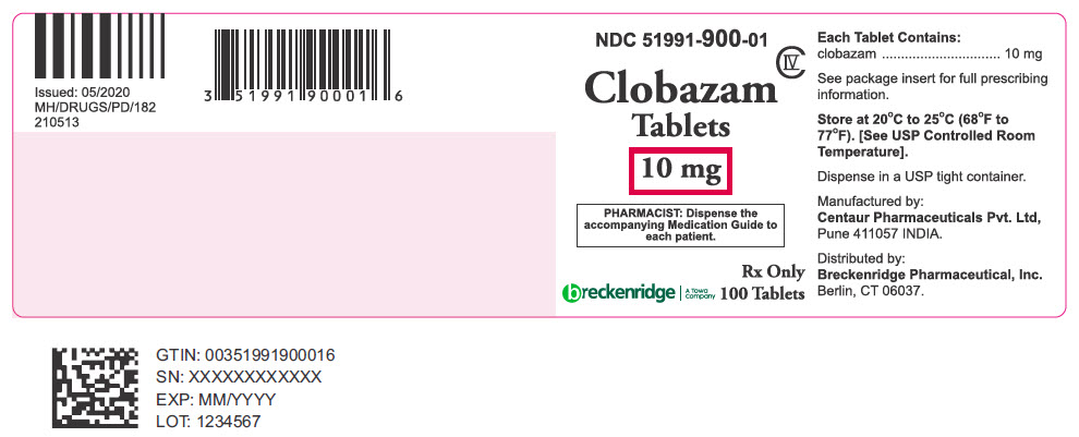 NDC 51991-0900 clobazam 10 mg/1 Details | HelloPharmacist