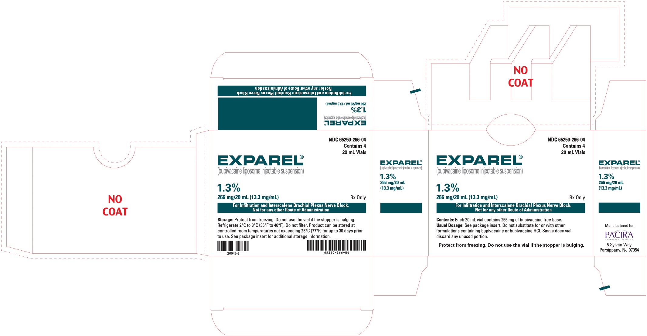 NDC 65250-0266-04 EXPAREL 13.3 mg/mL Details | HelloPharmacist