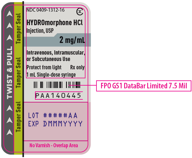 NDC 00409-4264-01 Hydromorphone Hydrochloride 0.5 mg/.5mL Details ...