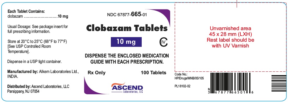 NDC 67877-0665-01 Clobazam 10 mg/1 Details | HelloPharmacist
