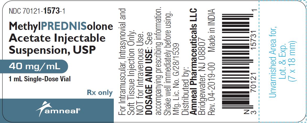 NDC 70121-1574-01 Methylprednisolone acetate 80 mg/mL Details | HelloPharmacist