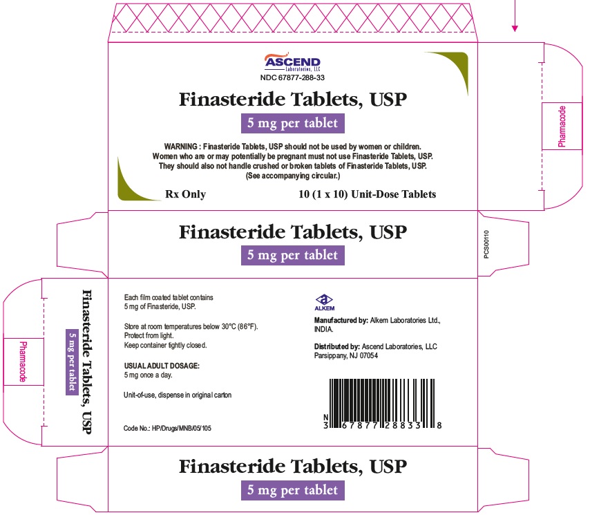 NDC 67877-0288-05 Finasteride 5 mg/1 Details | HelloPharmacist