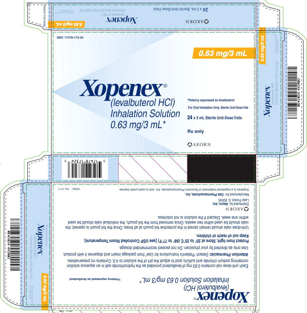 NDC 17478 0173 Xopenex 0 63 Mg 3mL Details HelloPharmacist