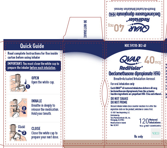 NDC 59310-0304-80 QVAR REDIHALER 80 ug/1 Details | HelloPharmacist