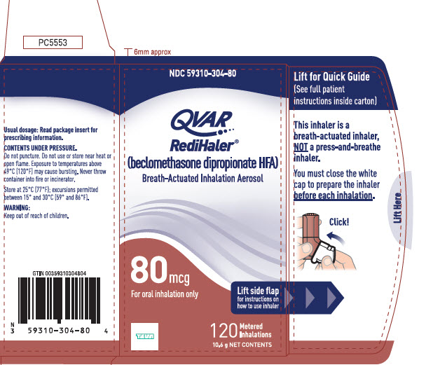 NDC 59310-0302-40 QVAR REDIHALER 40 ug/1 Details | HelloPharmacist
