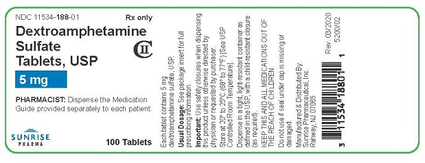 NDC 11534-0189-01 DEXTROAMPHETAMINE SULFATE 10 mg/1 Details ...