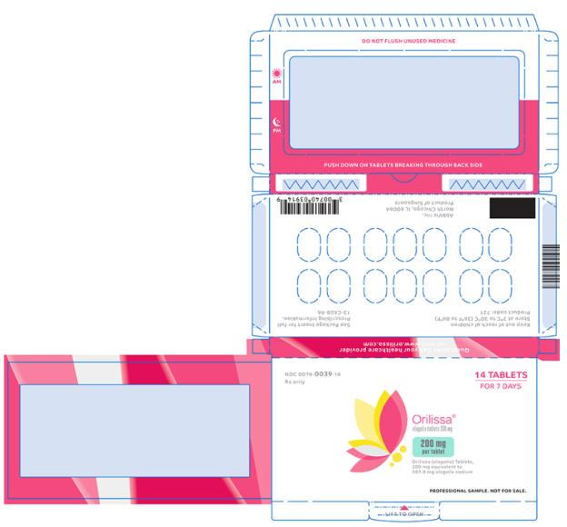 NDC 00074-0039 Orilissa 200 mg/1 Details | HelloPharmacist