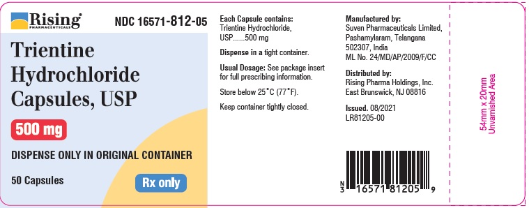 NDC 16571-0810-01 Trientine Hydrochloride 250 mg/1 Details ...