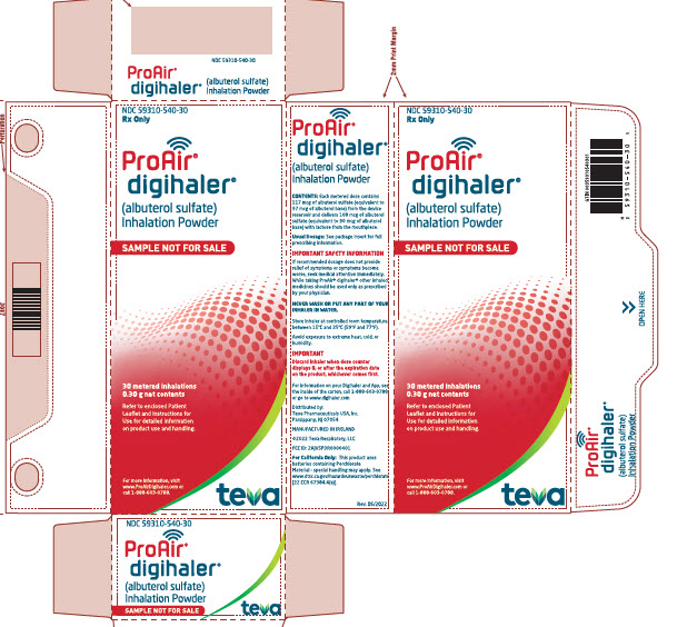 NDC 59310-0117 ProAir Digihaler 90 ug/1 Details | HelloPharmacist