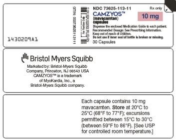 NDC 73625-0114-11 CAMZYOS 15 mg/1 Details | HelloPharmacist