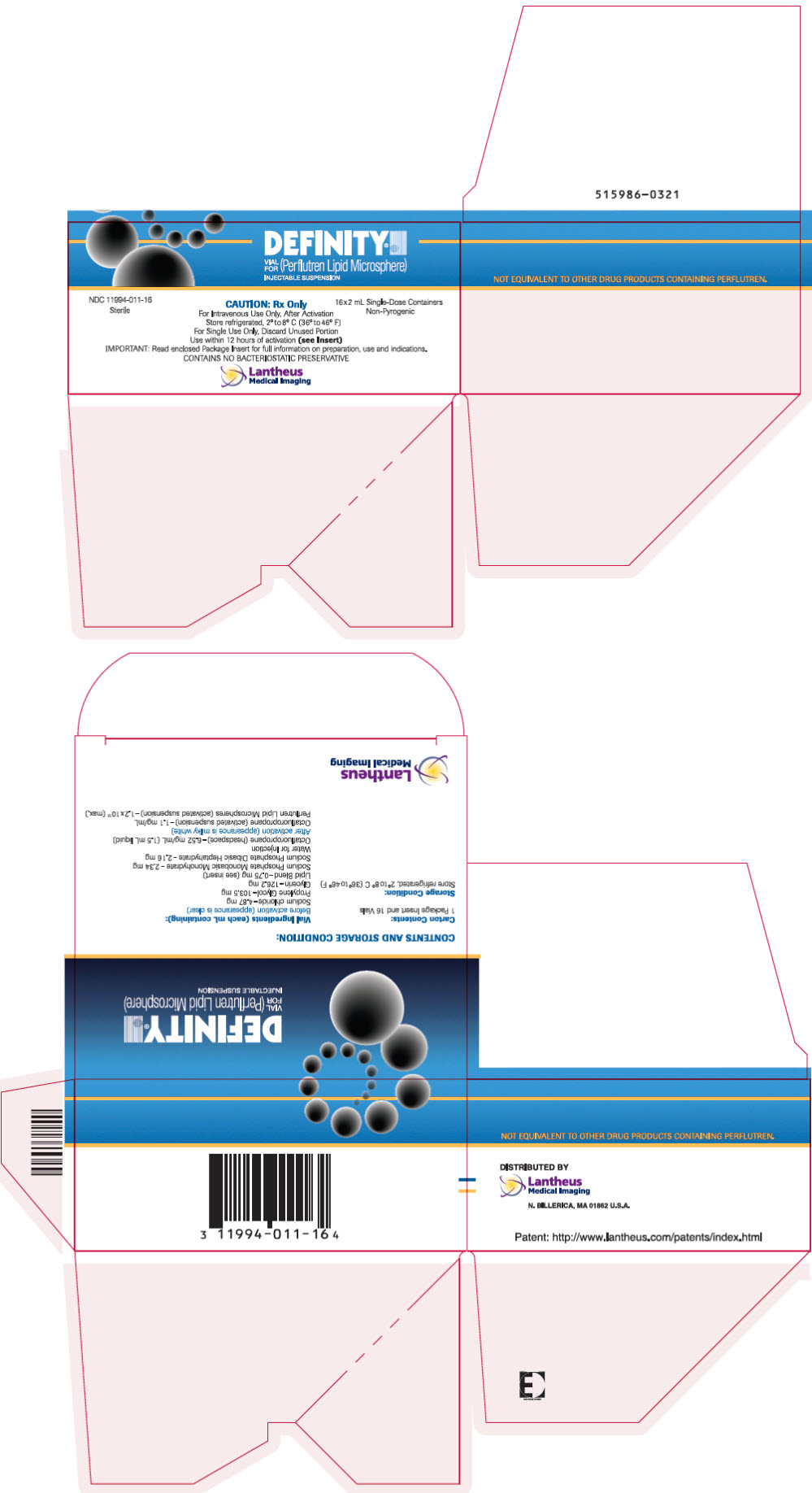 NDC 11994-0011-04 Definity 6.52 mg/mL Details | HelloPharmacist