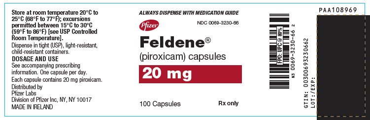 NDC 00069-3230-66 Feldene 20 mg/1 Details | HelloPharmacist